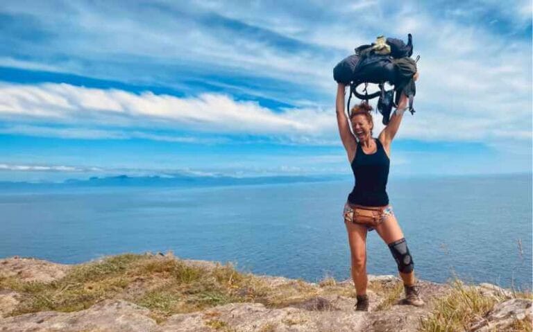'Warrior woman' Linzi approaches the end of her round-Britain trek ...