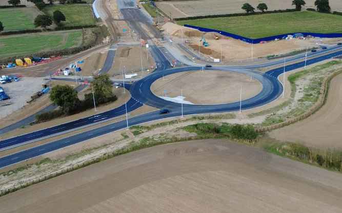New roundabout marks the start of garden community construction - Read ...